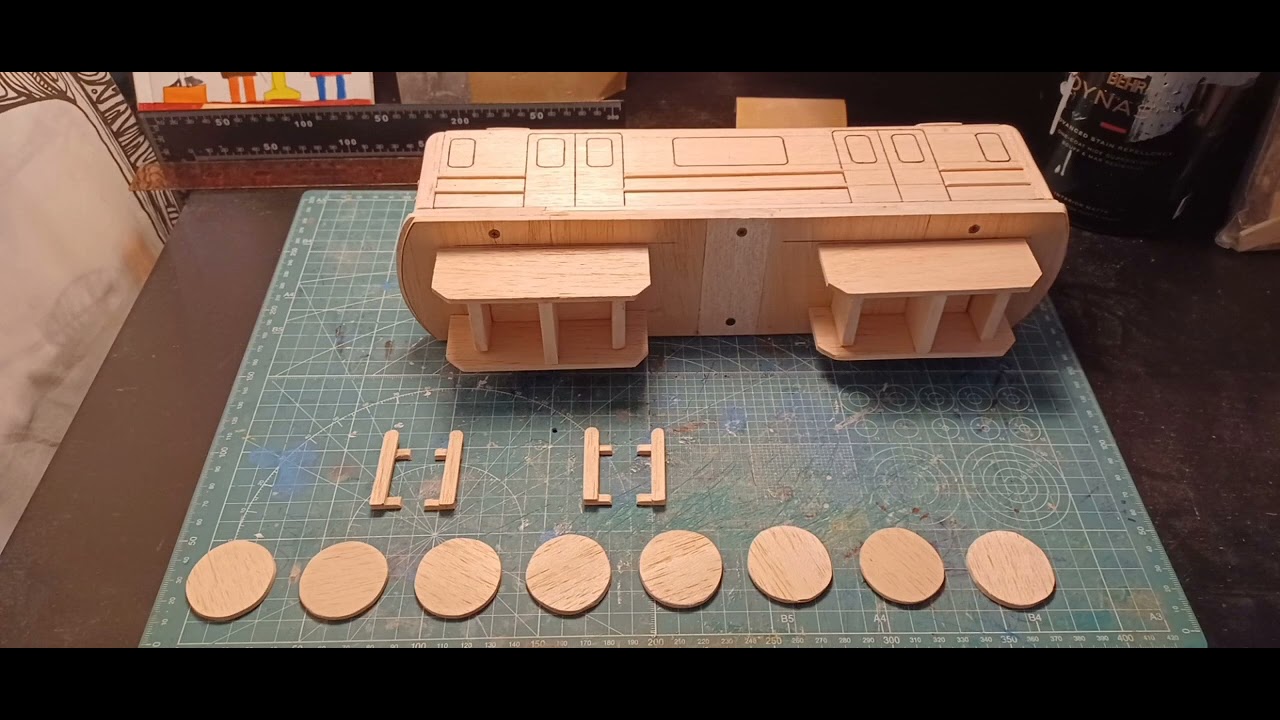 Making R62a Subway Car Balsa wood model - YouTube