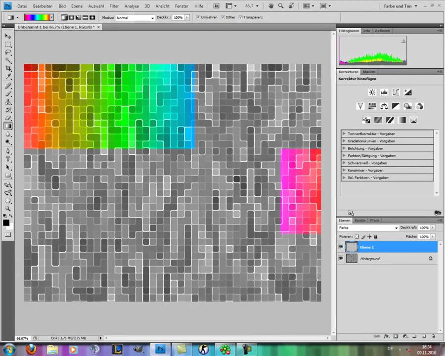 Photoshop Tutorial Blockwallpaper - YouTube