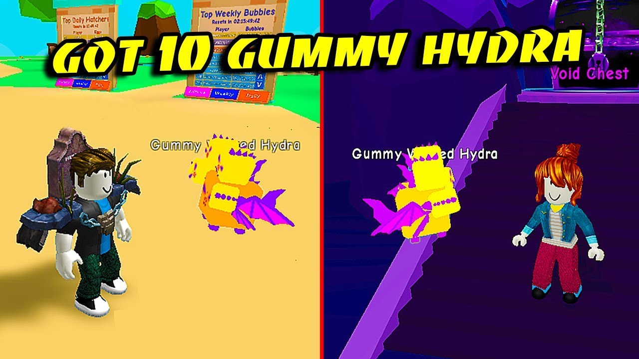 I GOT 10 SUPER PETS *GUMMY WINGED HYDRA* TIER 150 REWARDS In BUBBLE GUM ...