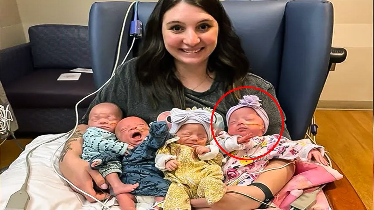Mom Poses with Quadruplets, but When the Photographer Zooms In, He’s ...