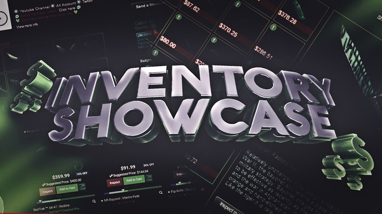 CS:GO - Inventory Showcase (Before Cashout) - YouTube
