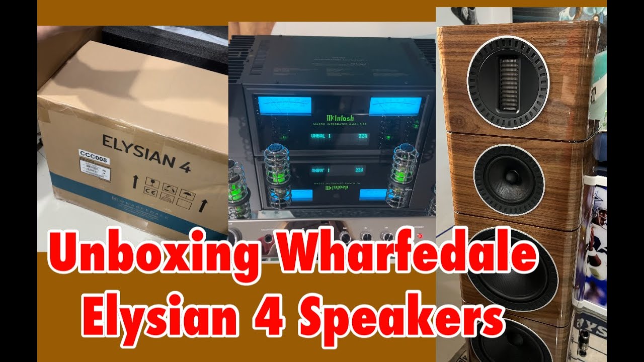Unboxing Wharfedale Elysian 4 Speakers - YouTube