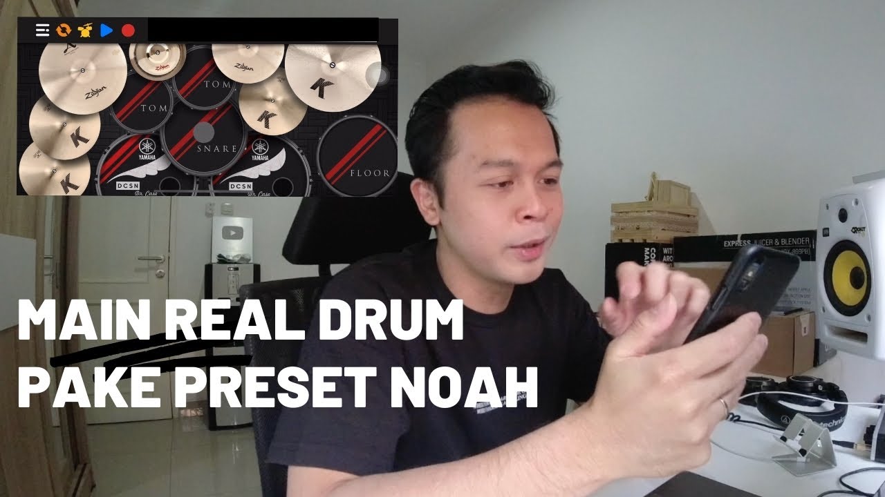 AKHIRNYA MAIN REAL DRUM ! PAKAI PRESET DRUM NOAH - YouTube