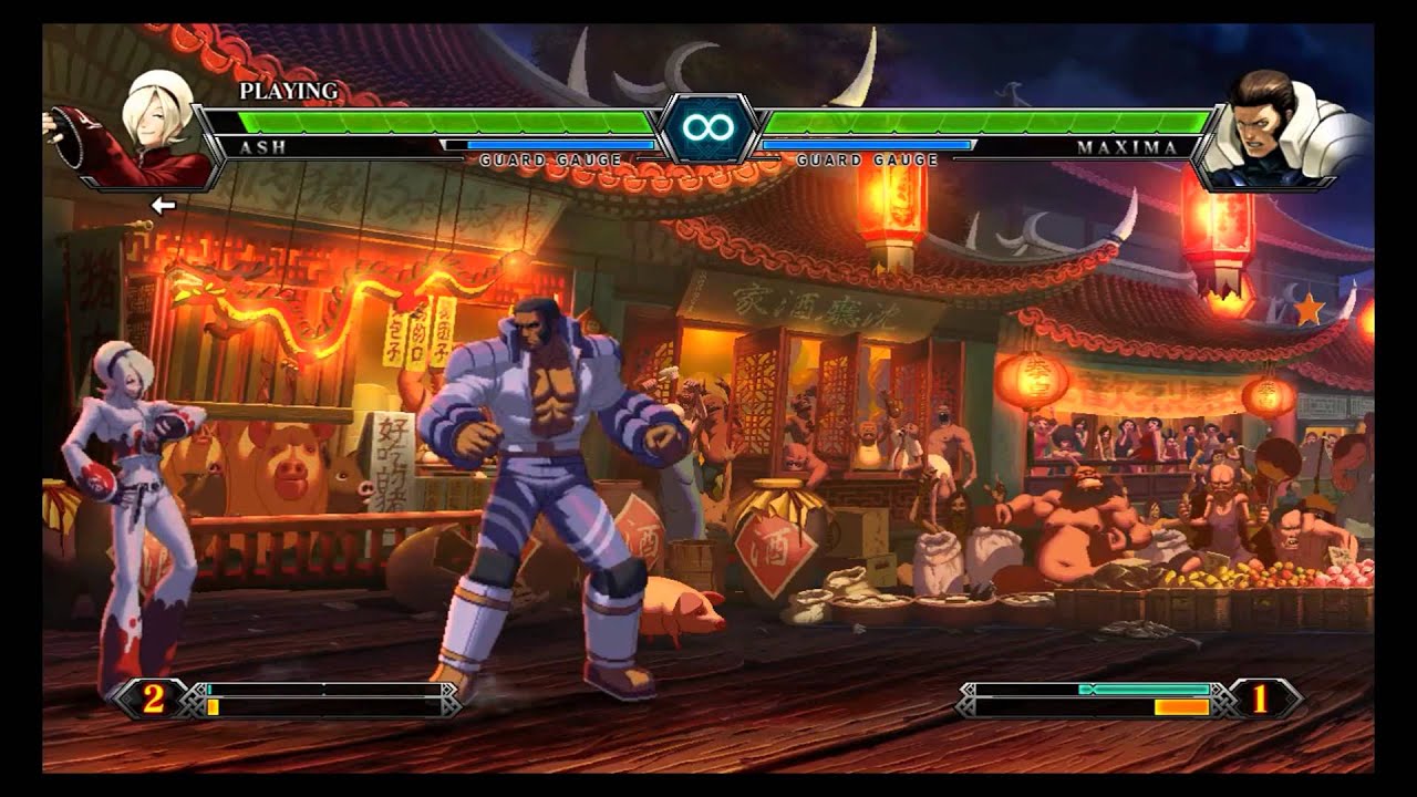 KOF XIII - Maxima: 3F safe jump after command grab - YouTube
