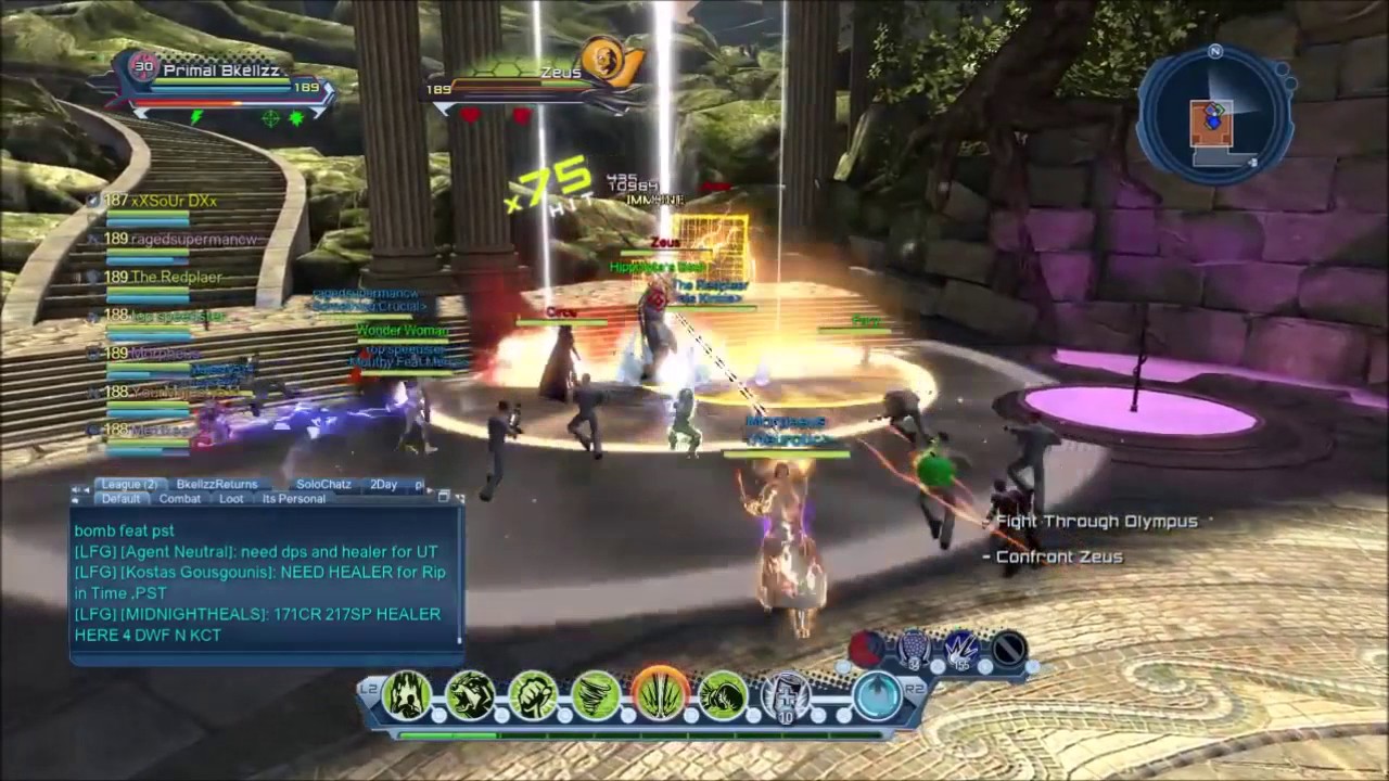DCUO: Hard Light Dps Olympus Last Boss - YouTube