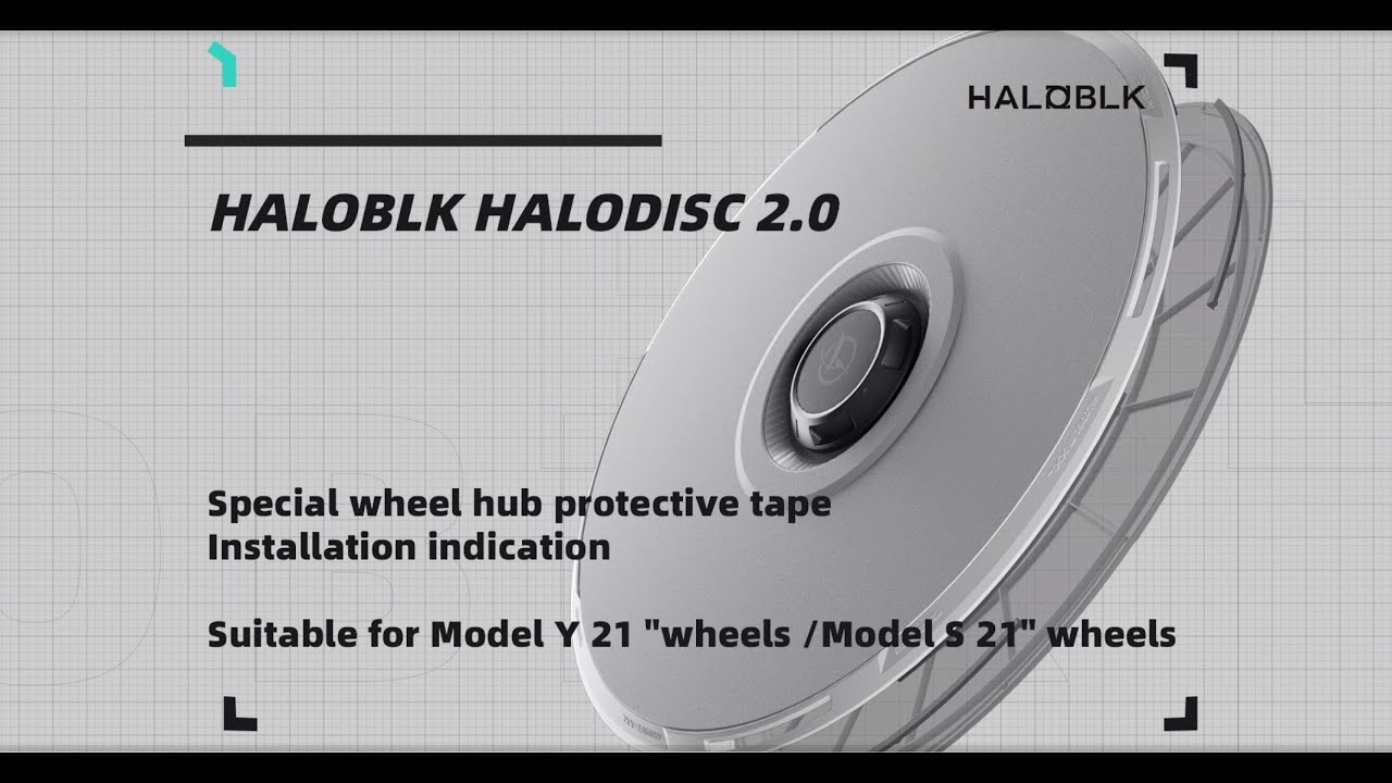 HALOBLK HALODISC 2.0 Special wheel hub protective tape Installation ...