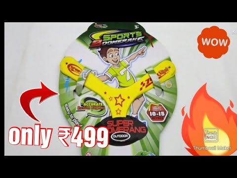UNBOXING Top Style SPORTS BOOMERANG l (First time in INDIA)!! - YouTube