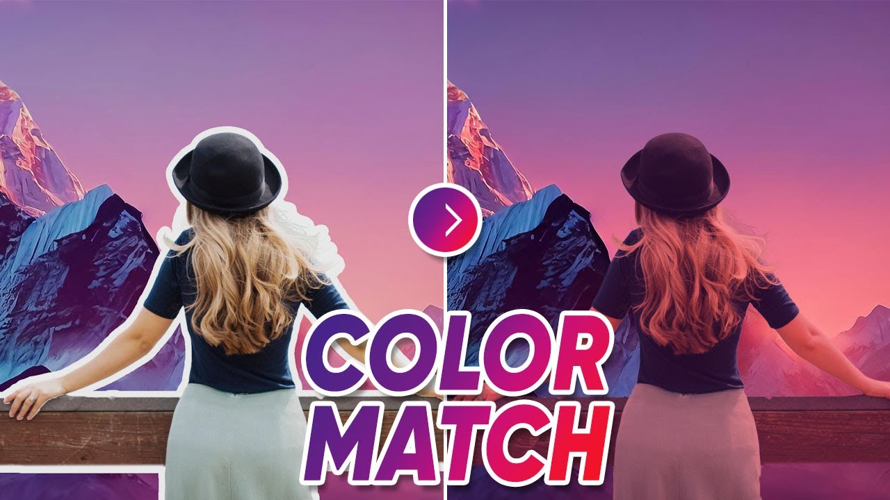 Quick tip for perfectly matching colors in Photoshop tutorial - YouTube