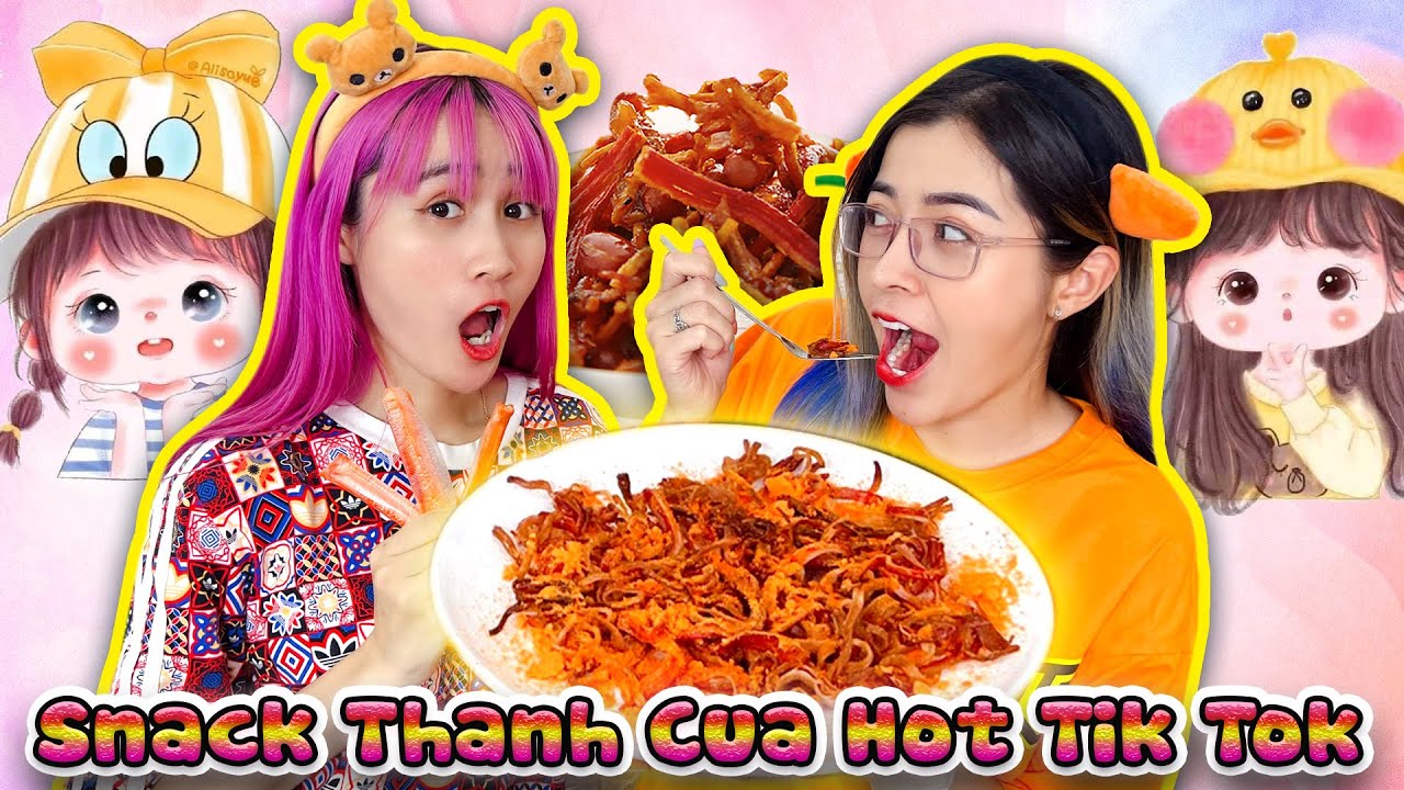 Thử Làm Snack Thanh Cua Phô Mai Hot Tik Tok I Linh Vyy Official - YouTube