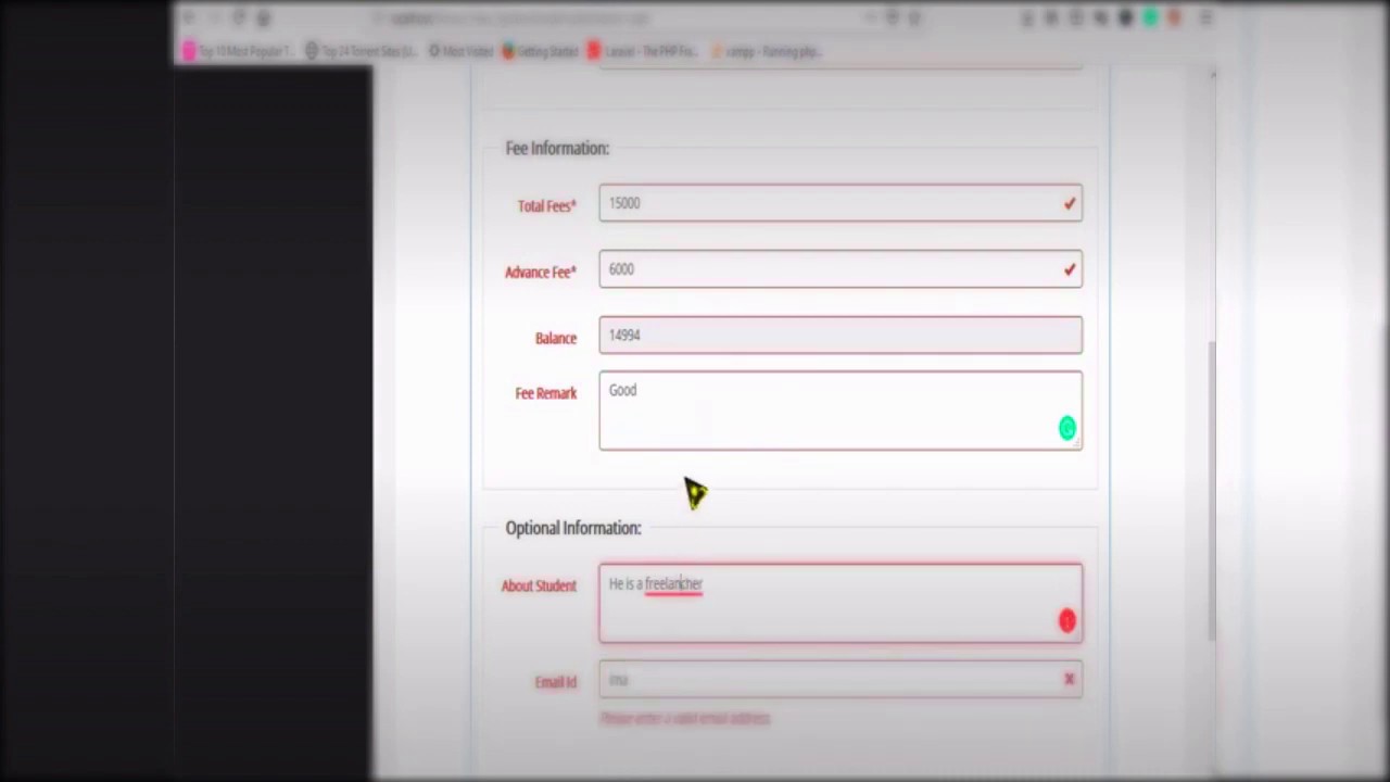Simple Fees Collection Management System | Retail Student or Customer ...