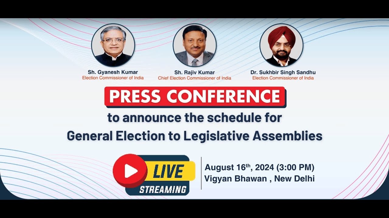 Press Conference by Election Commission of India || Live || GOA365 TV ...