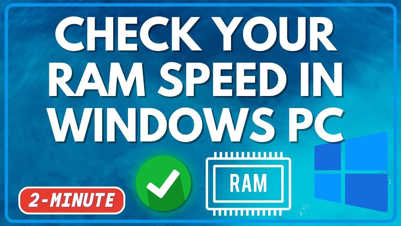 Check Your RAM Speed In Windows PC [10-11] 1 minute - YouTube