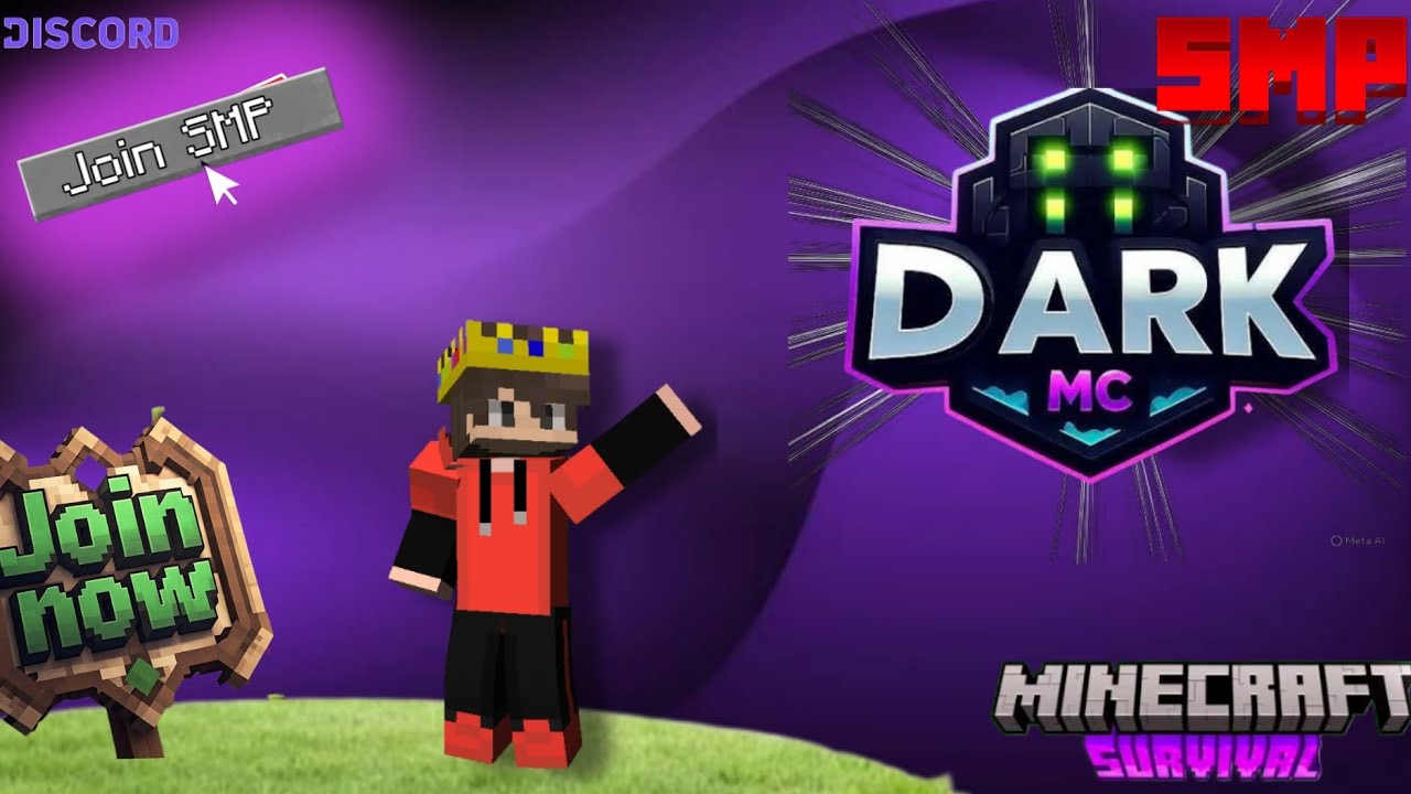 How to join dark mc SMP in Minecraft (without application) - YouTube