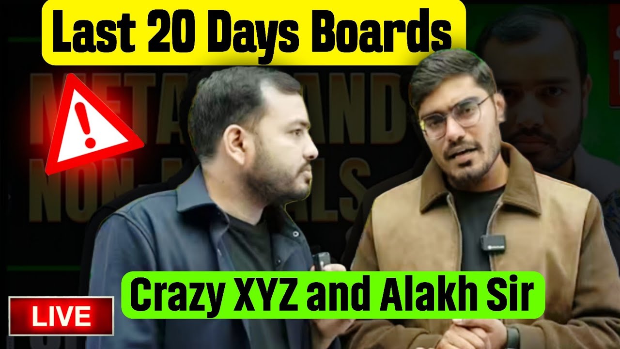 Unexpected Collab💥 || Crazy XYZ Alakh Sir IN LIVE CLASS | Crazy XYZ ki ...
