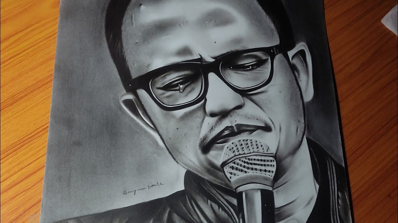 Pu Dr Lamtinthang pencil drawing🔥🥰 - YouTube