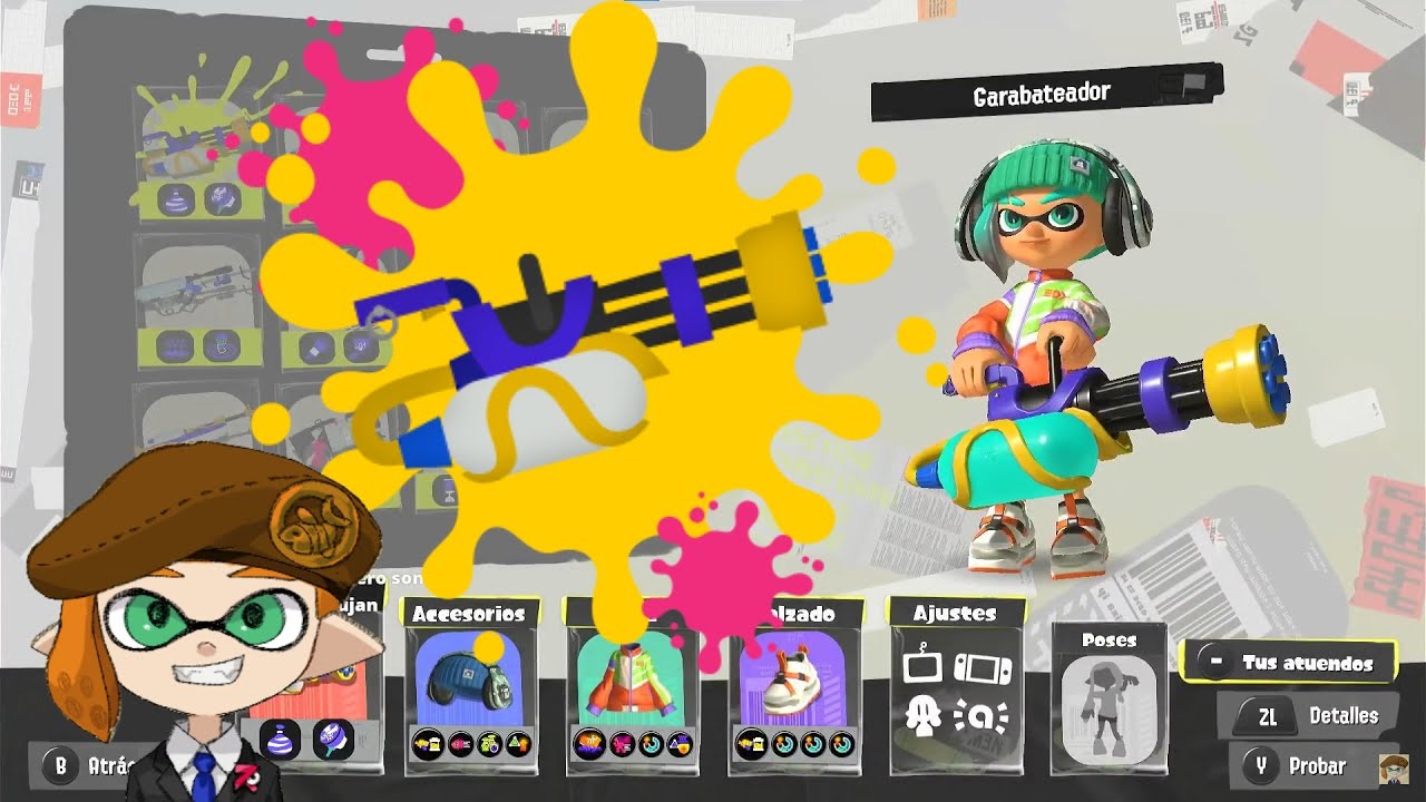 MINI MINIGUN - Garabateador | Splatoon 3 - Parte 102 - YouTube