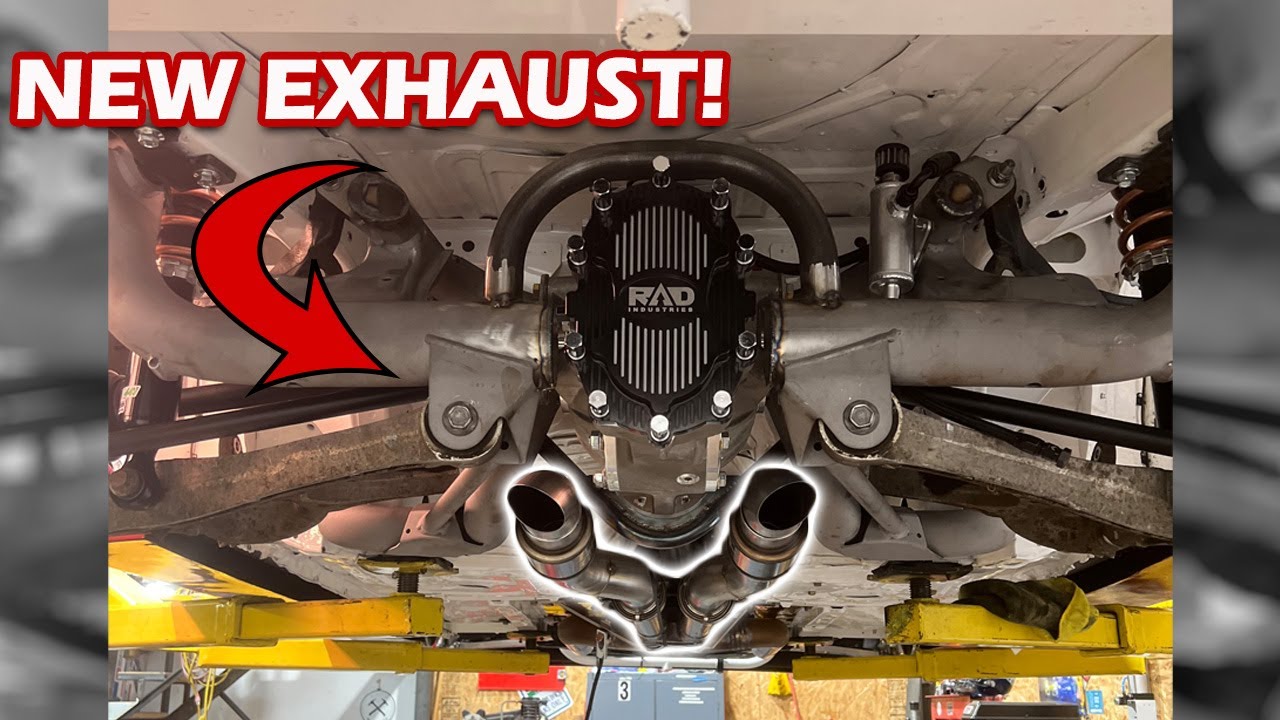 Building An Exhaust To Fit The Cobra IRS/Winter's Quick Change! - YouTube