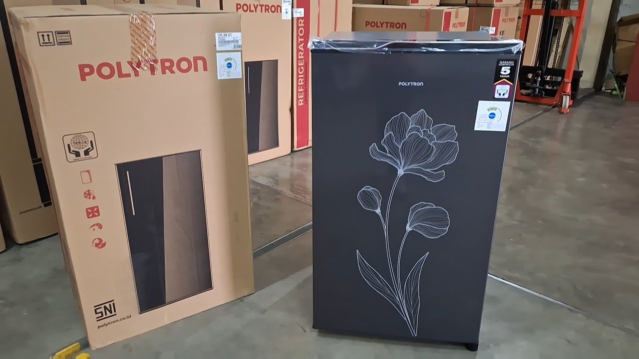Kulkas 1 Pintu Polytron PRB 157TY Kapasitas 143 Liter Low Watt - YouTube