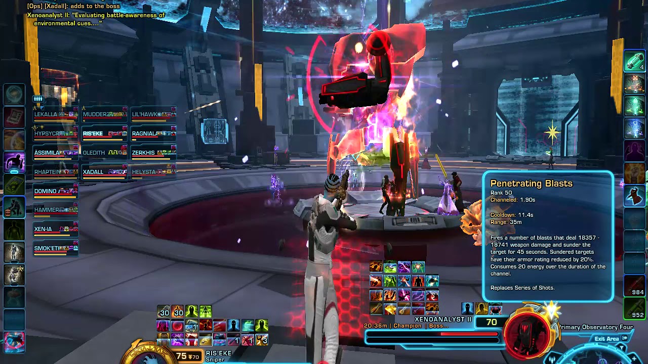 Star Wars™ The Old Republic™Xeno II Ops boss fight - YouTube