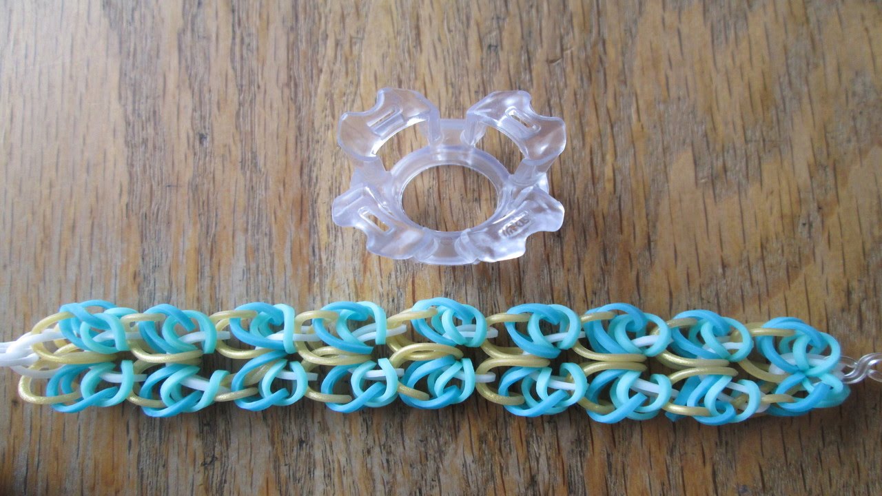 Finger Loom- Shell Chainmail Bracelet (Original Design) - YouTube
