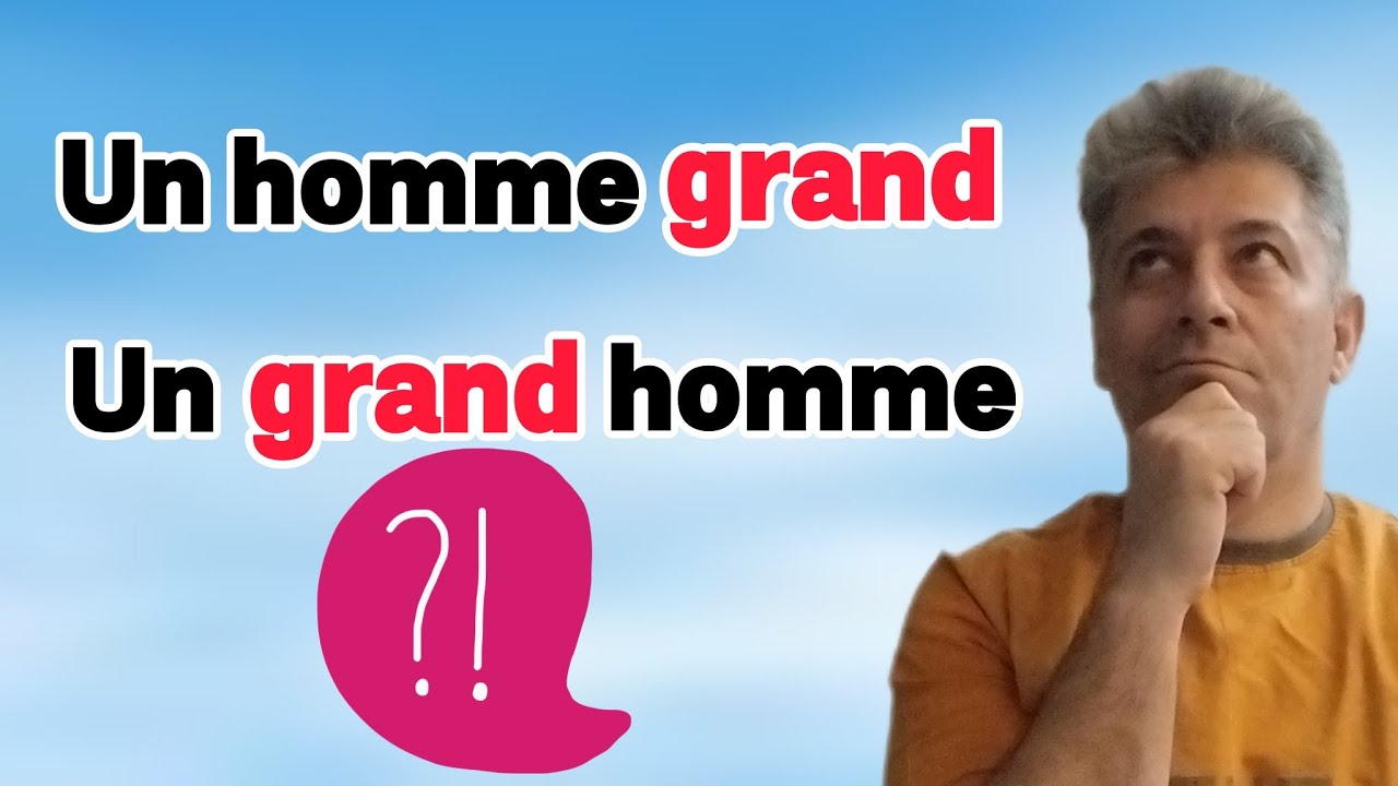 Adjectifs en Français : Avant ou Après le Nom ? - YouTube