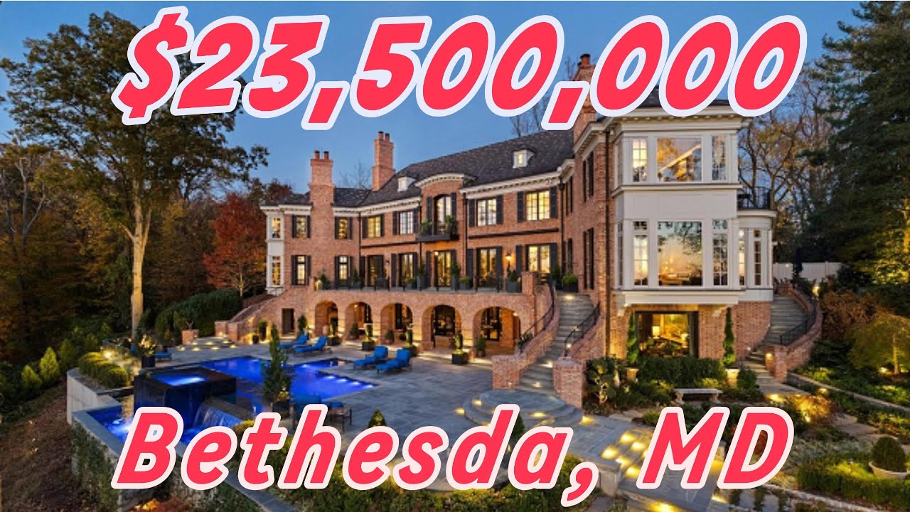 Bethesda MD's Most Expensive Home: Inside a $23.5M Modern Mansion - YouTube