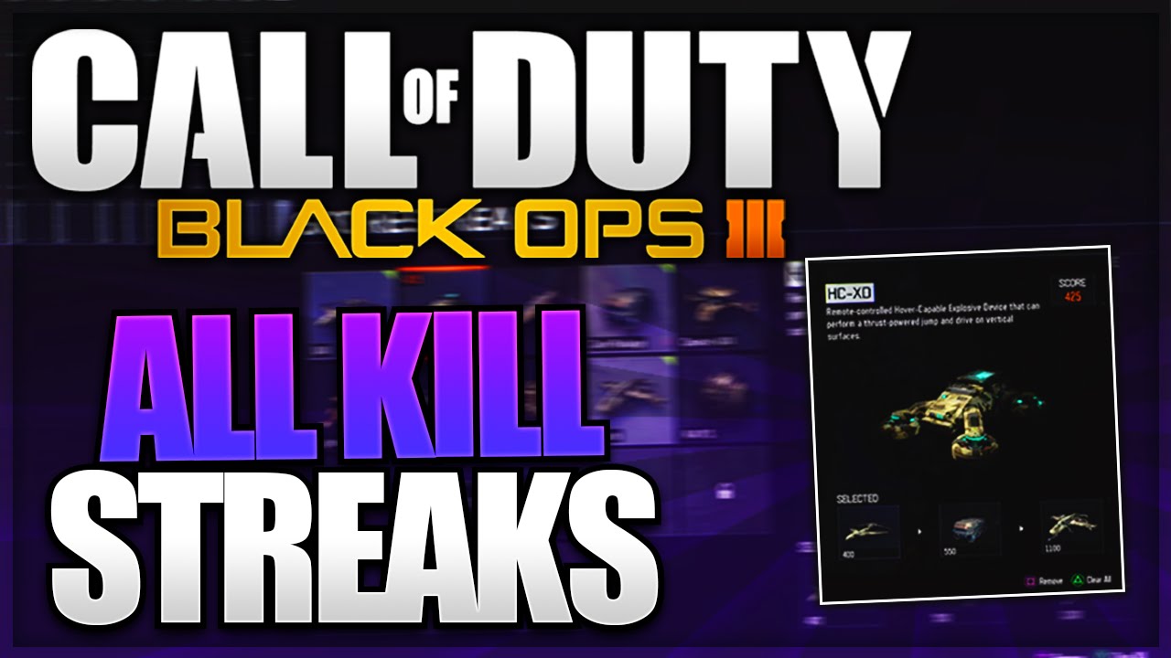 Call of Duty Black Ops 3 - "Leaked Scorestreaks" and BO3 "Attachments ...