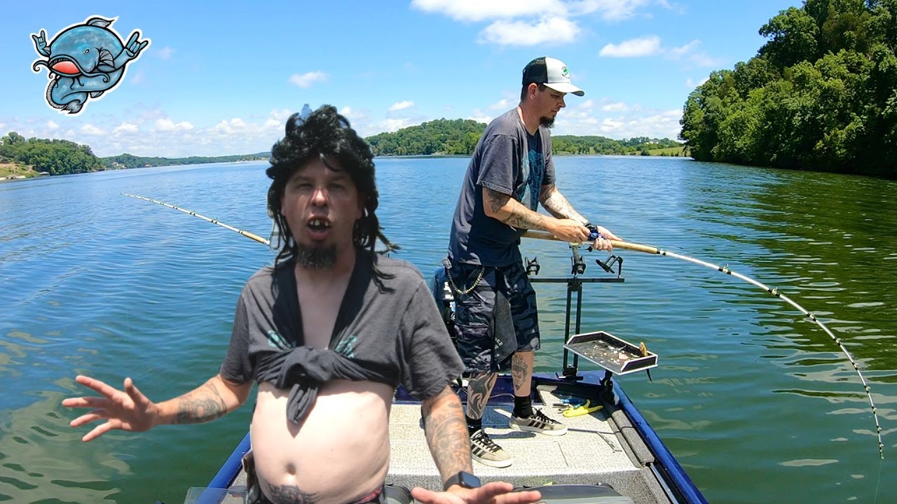 Summertime Catfishing in a Deep Hole - YouTube