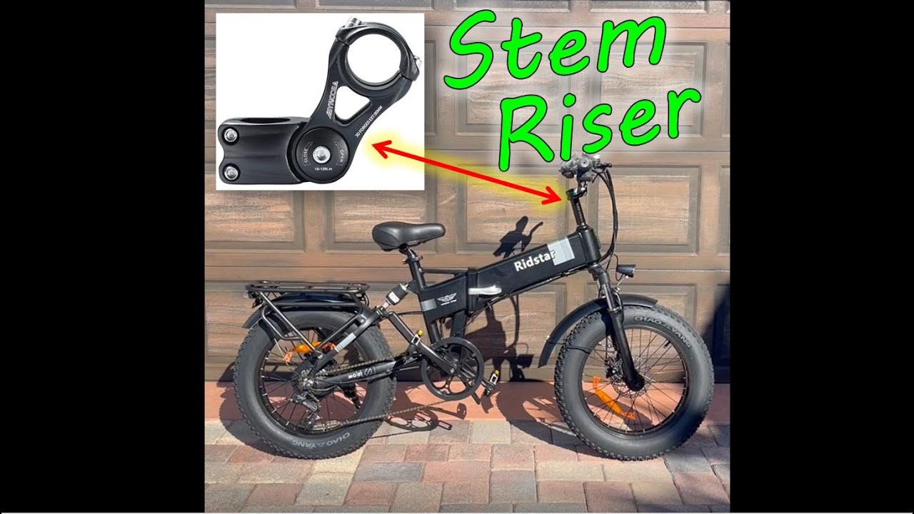 Handlebar Riser Upgrade on Ridstar MG01 eBike - Vitilan V3 H20 pro ...