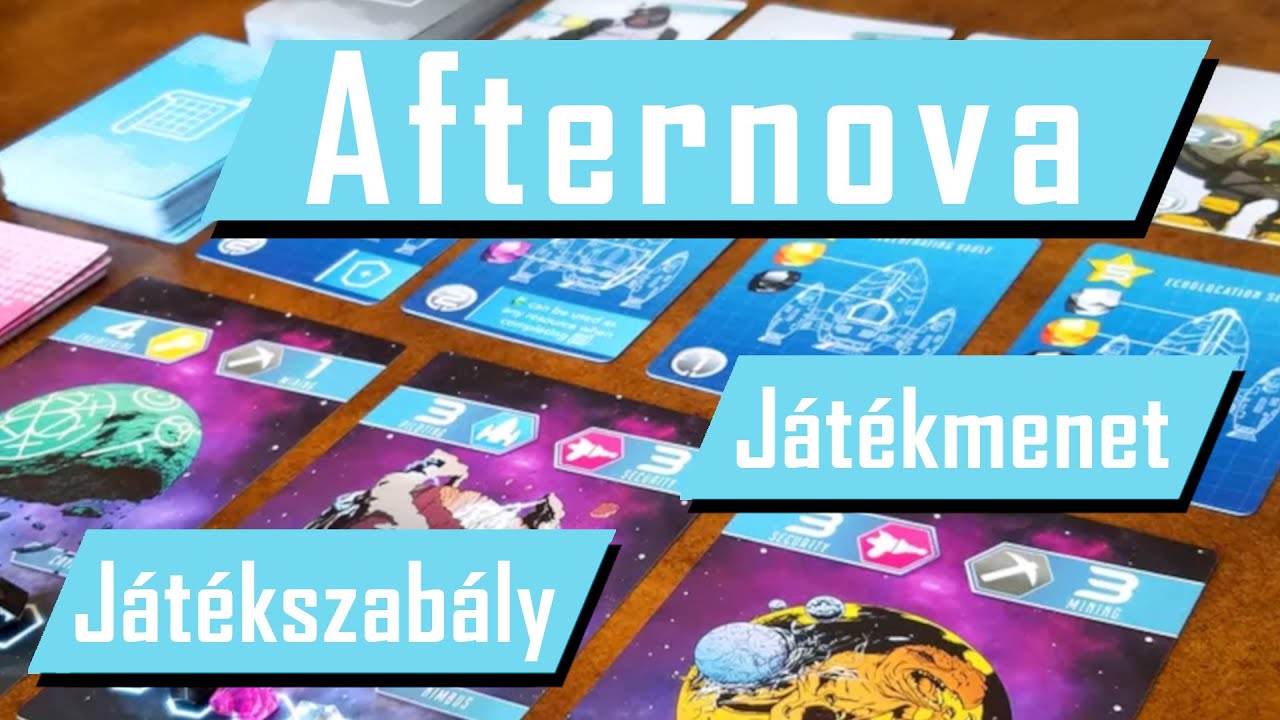 Afternova | Bemutató | Játékszabály | Játékmenet - YouTube