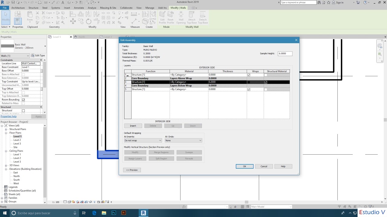 Sistema de Capas - Revit 2019 Architectural Workshop - YouTube