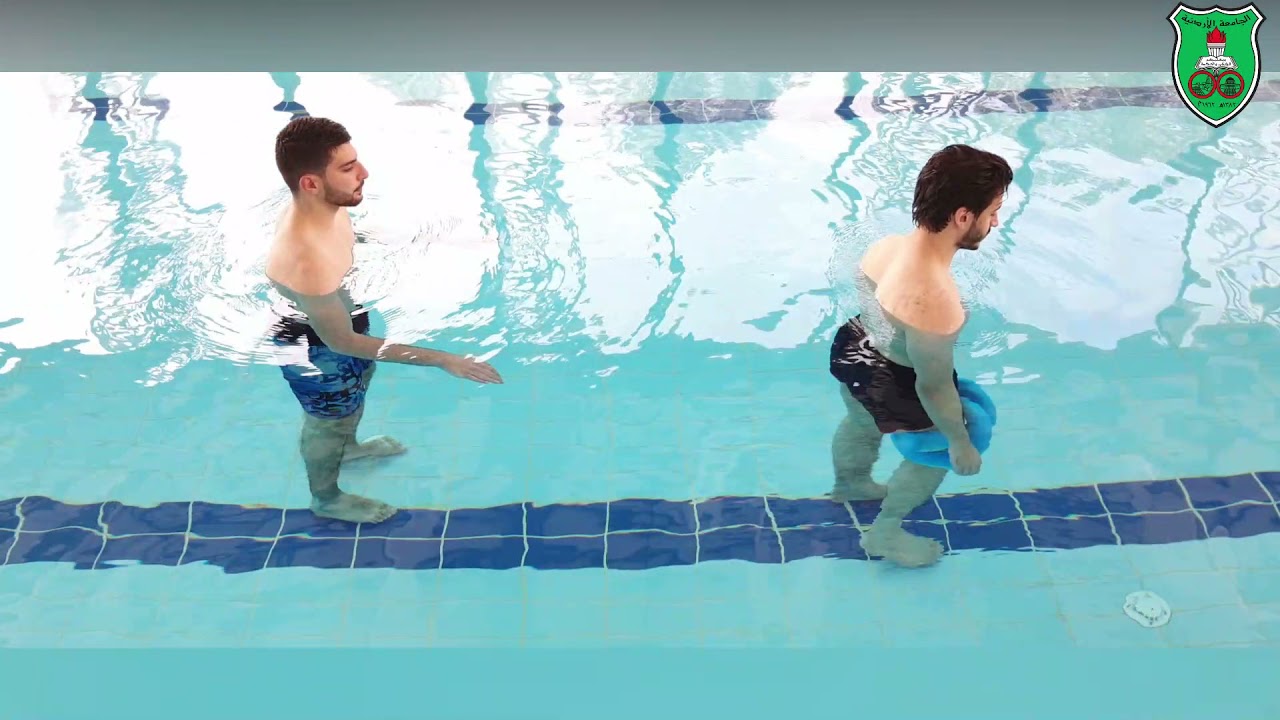 Aquatic exercise- Hip movements using noodle (Buoyancy assisted). - YouTube