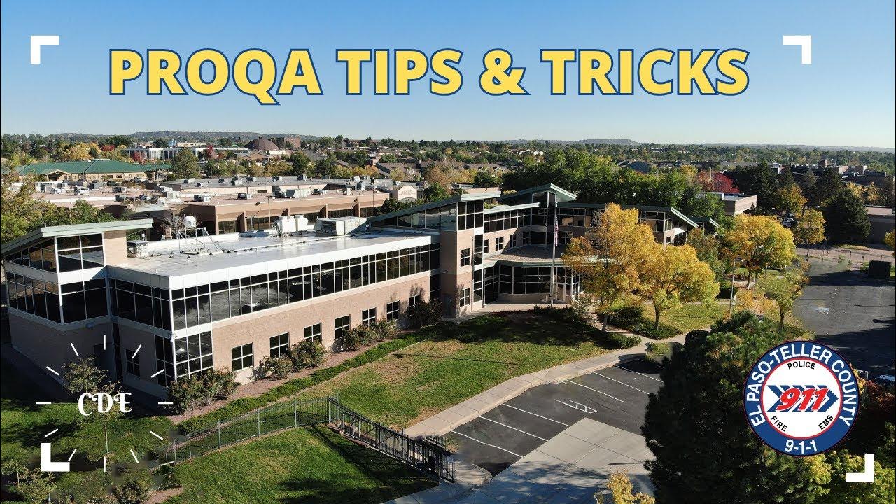 ProQA Tips & Tricks - YouTube