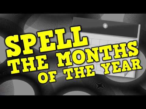 Spell the Months of the Year! (spelling the months & clapping syllables)
