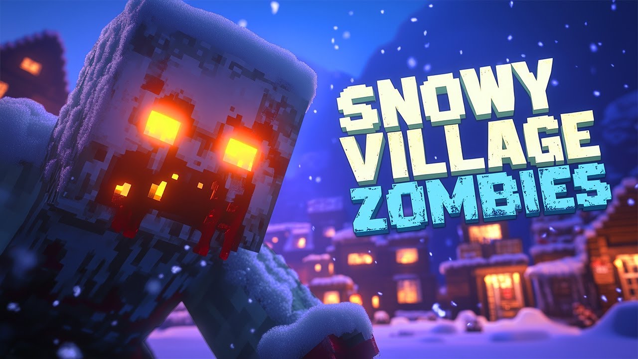 BLOCKY WORLD ZOMBIES: SNOWY VILLAGE (Call of Duty Zombies) - YouTube