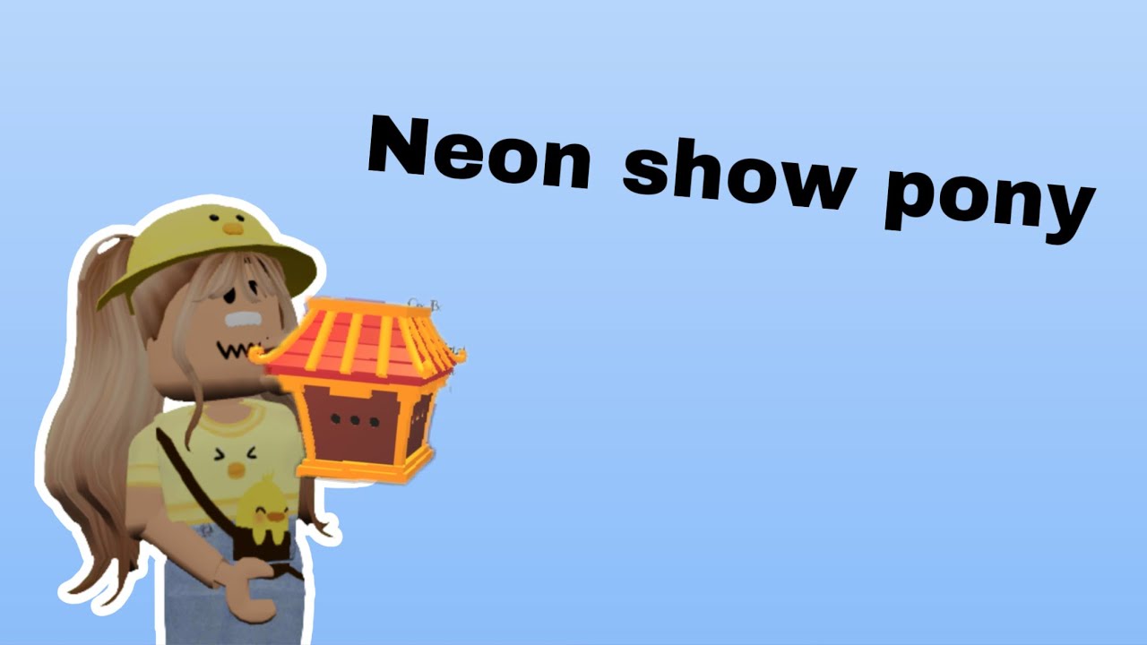 Adopt me making neon show pony and opening 4 egg boxes - YouTube