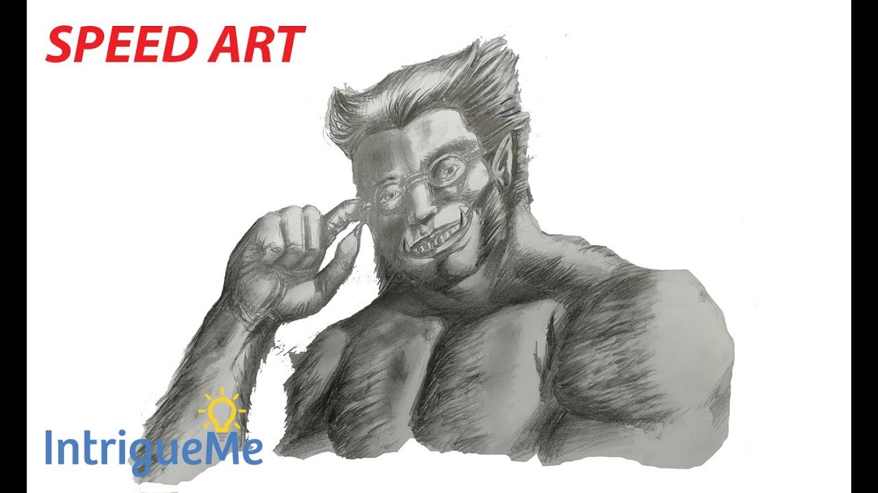 How to Draw Beast from X-Men (Speed Art) - YouTube