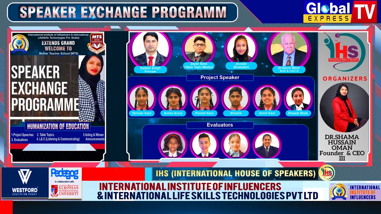 International Speakers Exchange Program by IHS (International Institute ...