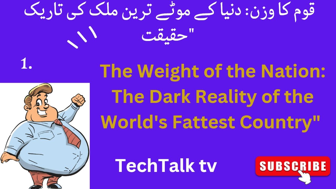 The Weight of the Nation The Dark Reality of the World's Fattest ...
