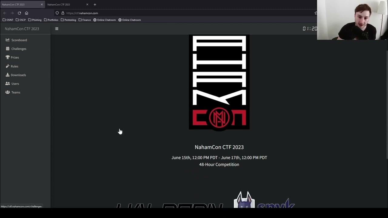 NahamCon CTF 2023 - Online Chatroom - YouTube