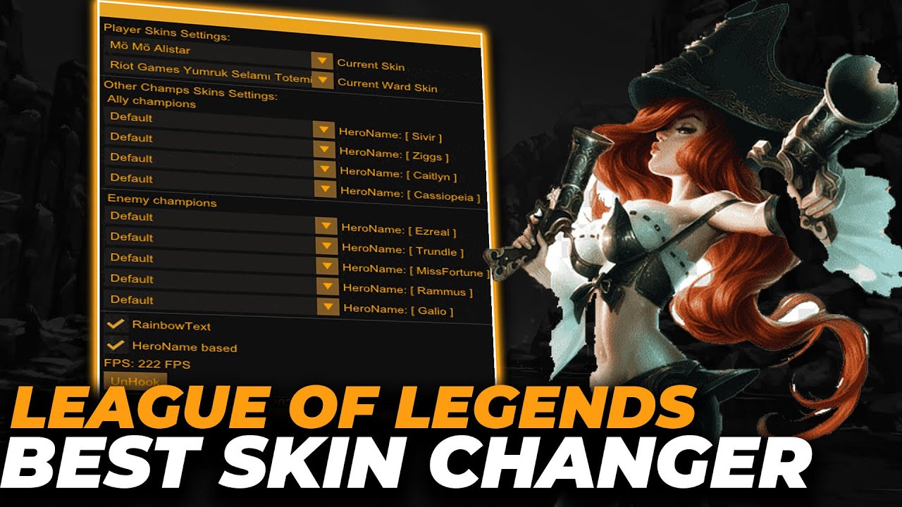 LOL Skin Changer [Free] | NEW LOL Skin MOD Menu | FREE Lol Skin Changer ...