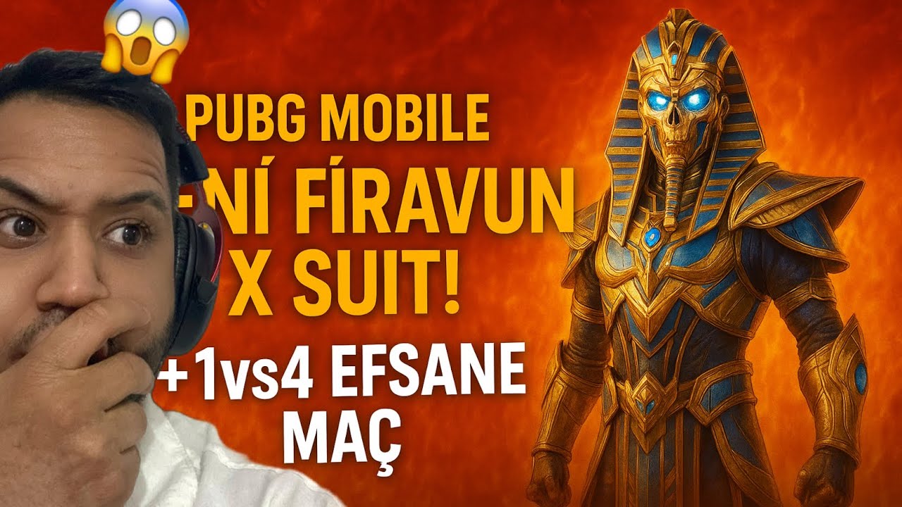 PUBG Mobile Yeni Firavun X Suit Açılımı + 1vs4 Gameplay - YouTube