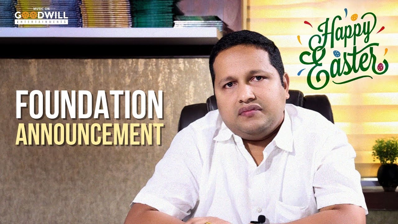 Foundation Announcement | Joby George - YouTube