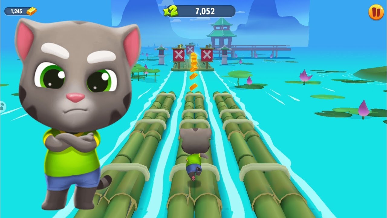 Talking Tom Gold Run Chinese World Full Screen Android Gameplay - YouTube