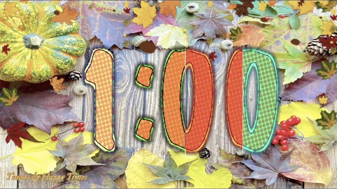 1 Minute FALL Timer // AUTUMN Countdown🍃🍁🍂 - YouTube
