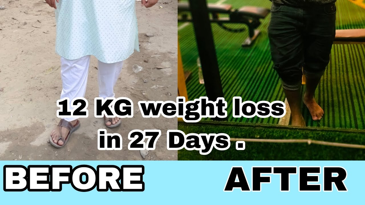 12 kg weight loss in 27 days - YouTube