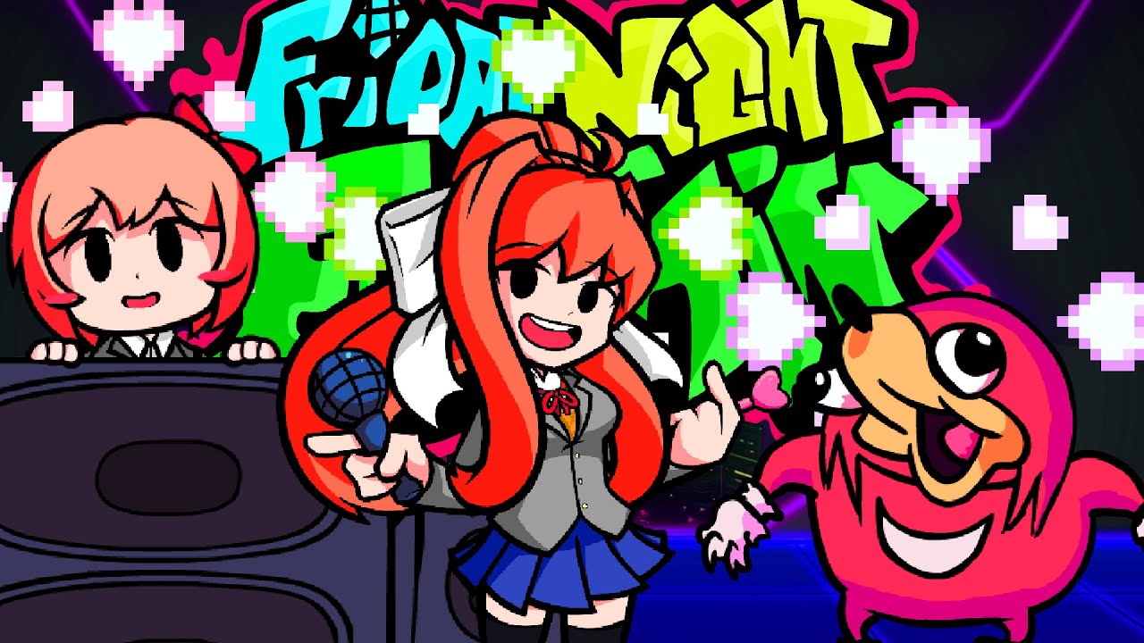 FNF: FRIDAY NIGHT FUNKIN VS VIRGIN RAGE BUT ITS MONIKA UGANDAN KNUCKLES ...