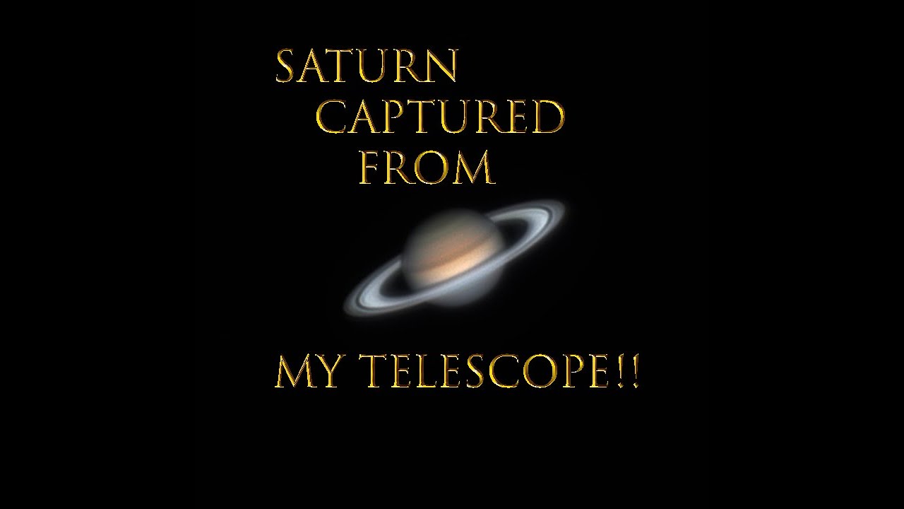 I captured Saturn from the backyard with my telescope! - YouTube