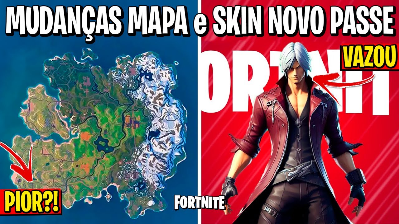 FORTNITE - TEMPORADA 2 CAPÍTULO 5, VAZOU SKINS PASSE e NEVE REMOVIDA ...