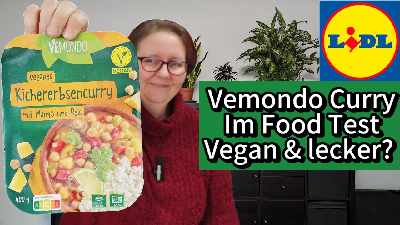 Vegan & lecker? Lidl Vemondo Curry im Food Test! - YouTube